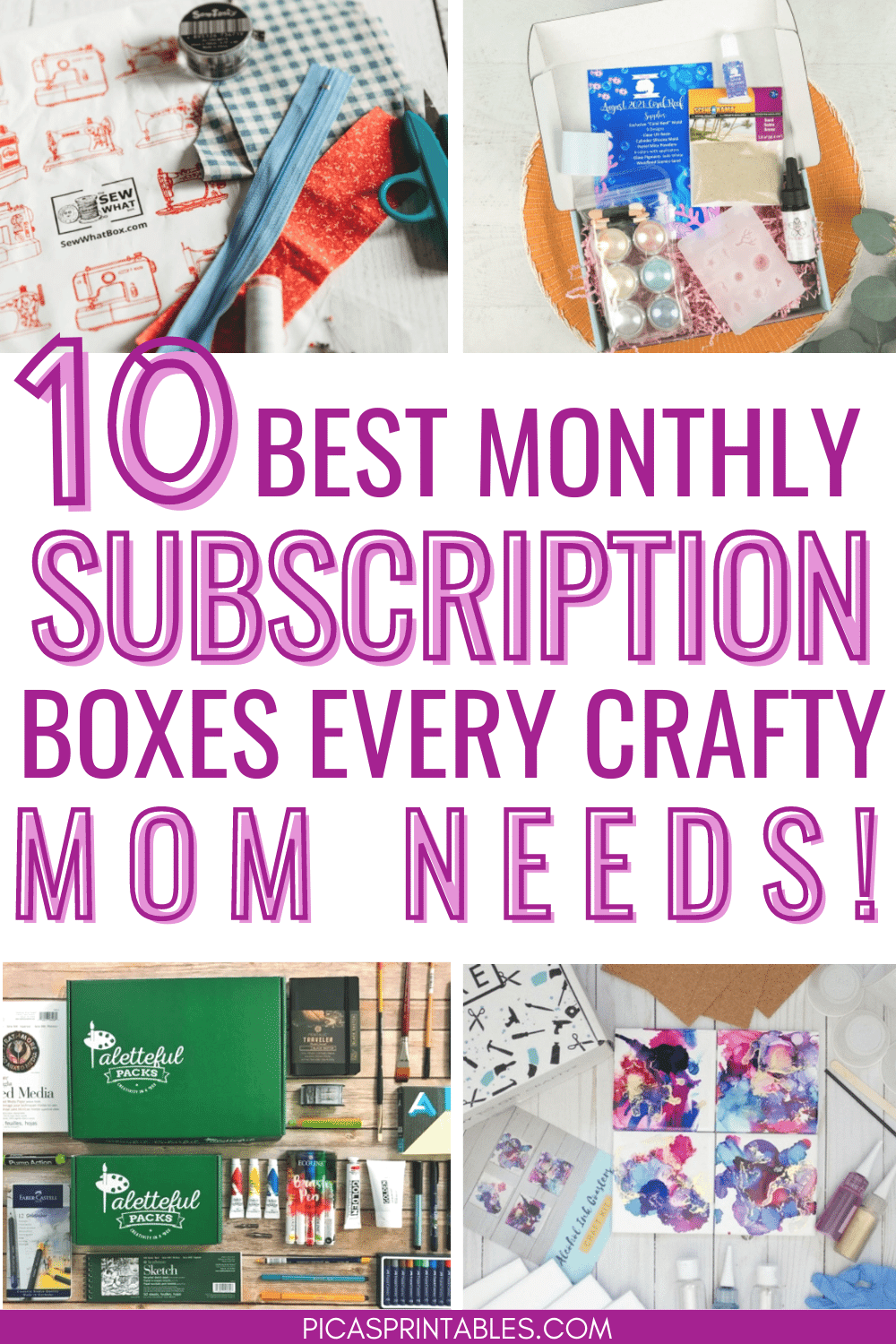 10 Best Useful Quality Craft Subscription Boxes for Moms - Pica's ...