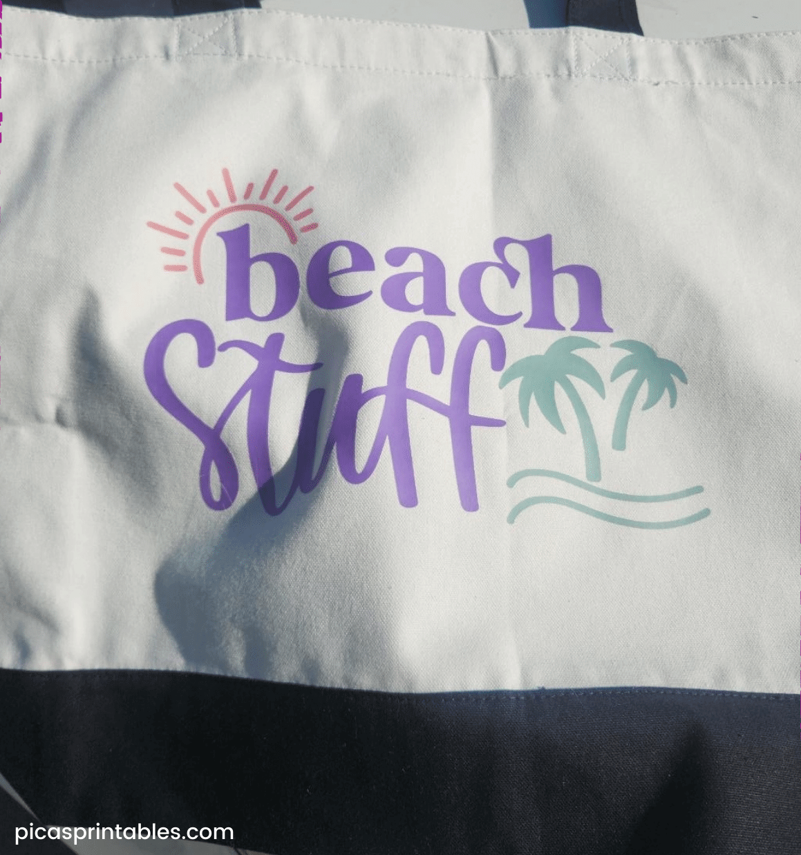 Easy DIY Cricut Canvas Tote Bag with Coloring Changing HTV - Pica's ...