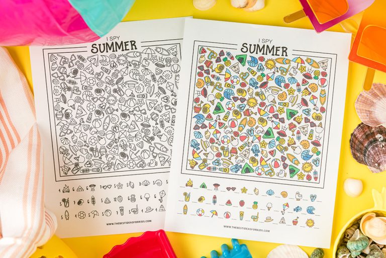 30 Fun Free Summer Printable Activities for Kids - Pica's Printables