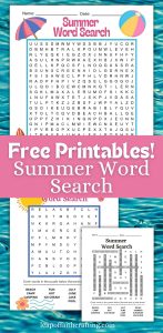 30 Fun Free Summer Printable Activities for Kids - Pica's Printables