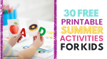30 Fun Free Summer Printable Activities for Kids - Pica's Printables