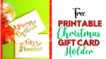 Free Printable Christmas Gift Card Holders - Pica's Printables