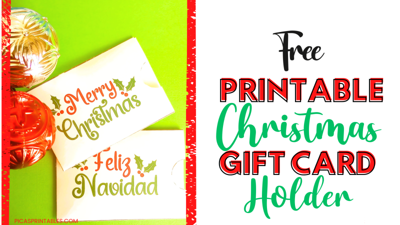 Free Printable Christmas Gift Card Holders - Pica's Printables