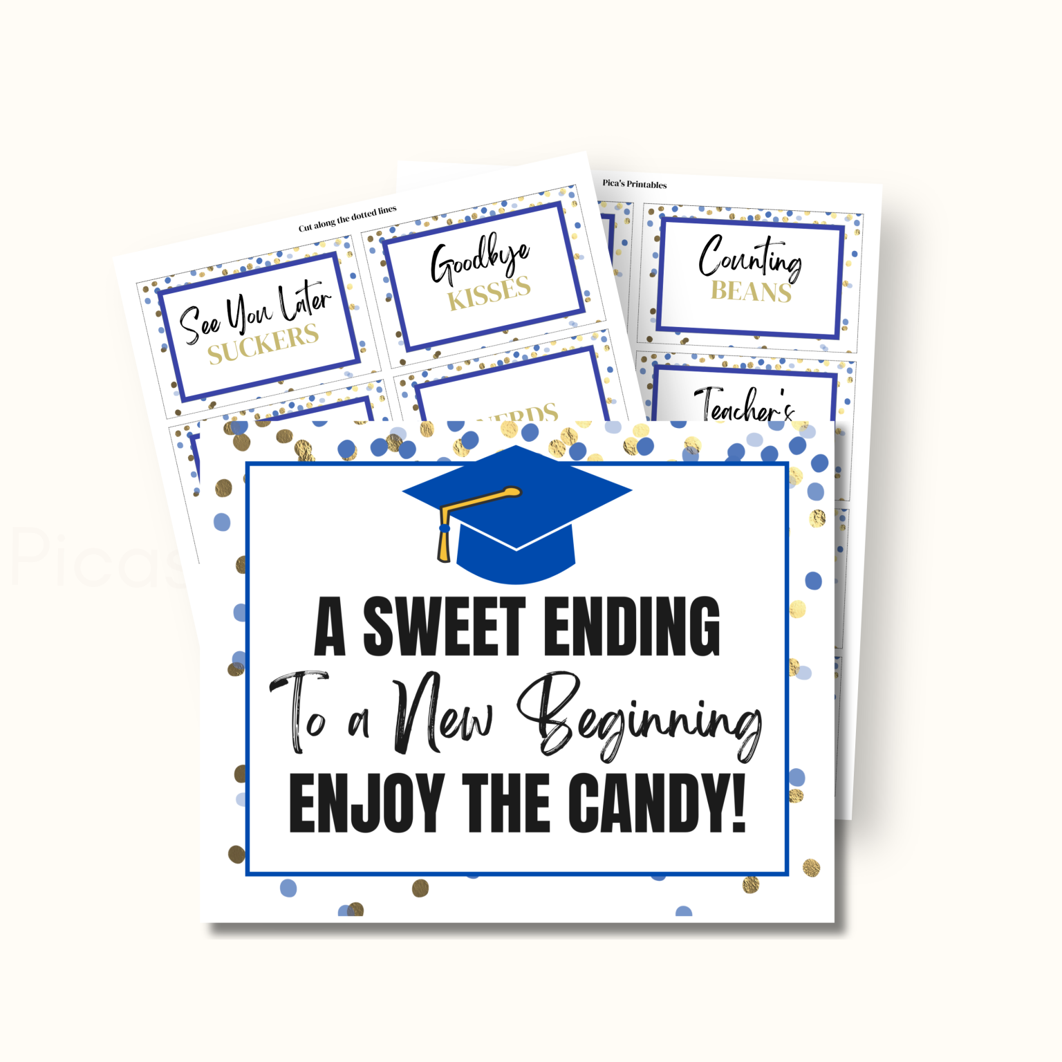 How to Use a Printable Graduation Candy Bar Sign at Your Grad Party ...